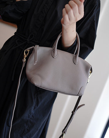 Classic Brown Leather Small Work Handbag Women Large Work Shoulder Bag