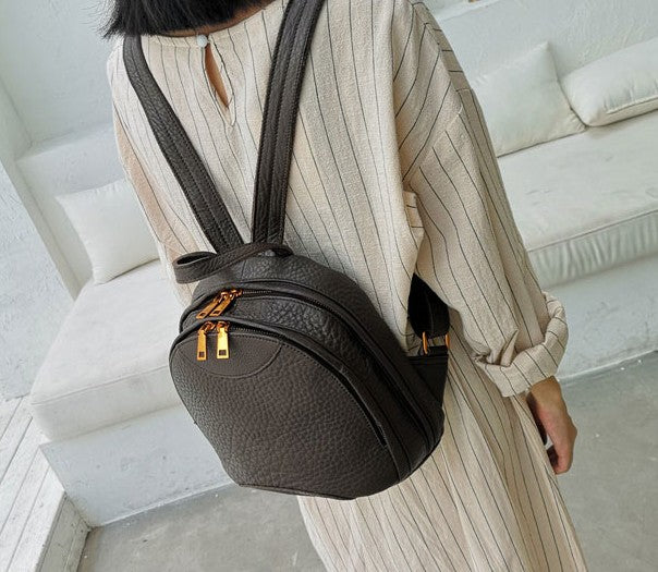 Fashion Soft LEATHER Mini WOMEN Backpack Purse Small Backpack FOR WOME