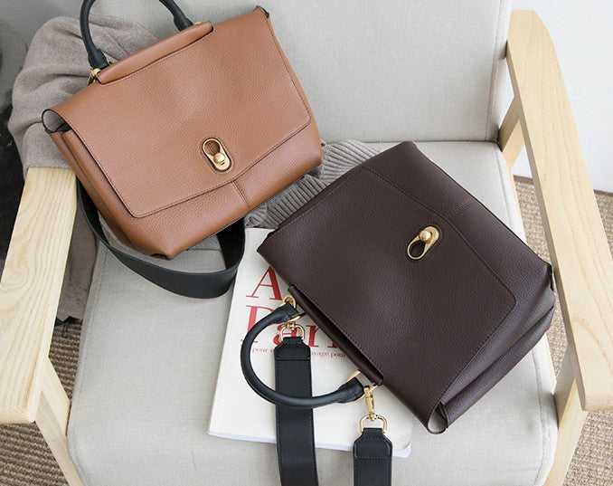 Stylish Leather Womens Handbag Work Bag Work Purse Shoulder Bag for Wo