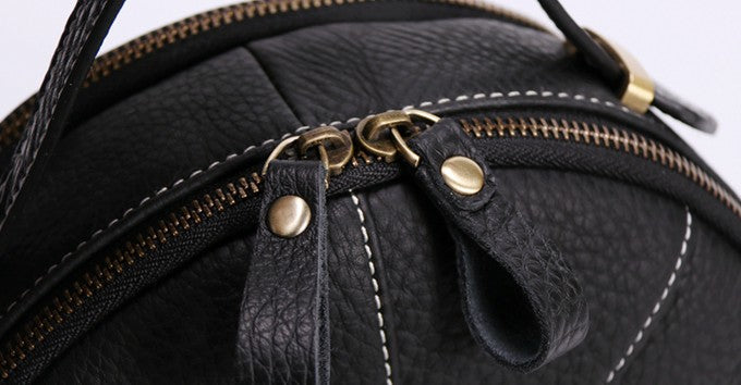 Fashion Womens Leather round purse circle bag circle handbag round han