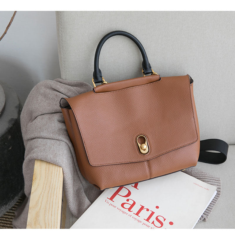 Stylish Leather Womens Handbag Work Bag Work Purse Shoulder Bag for Wo