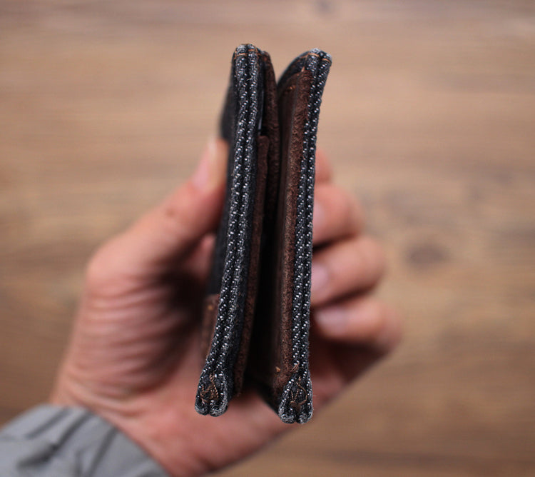 Blue Denim Wallet Denim Mens Slim billfold Wallet Denim Bifold Wallets ...