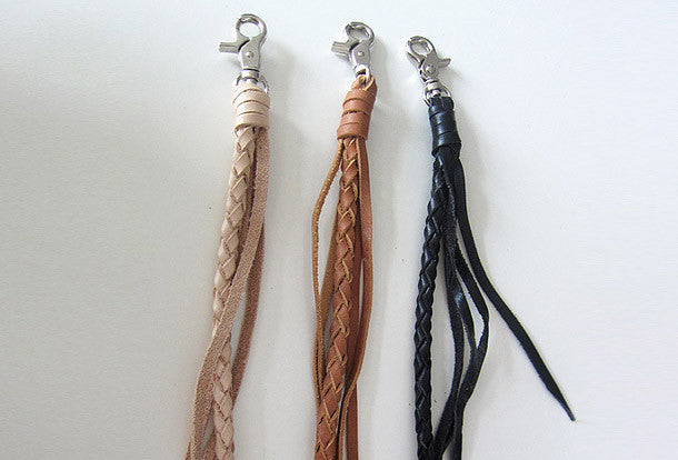 Handmade leather braided wallet Chain for chain wallet biker wallet tr