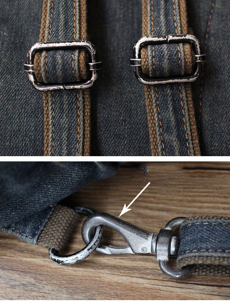 Denim Blue Backpack School Backpack Womens Blue Denim School Rucksack