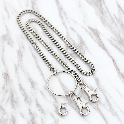 Fashion Men's Women's Self Defense Long Hip Hop Pants Chain Biker Wall