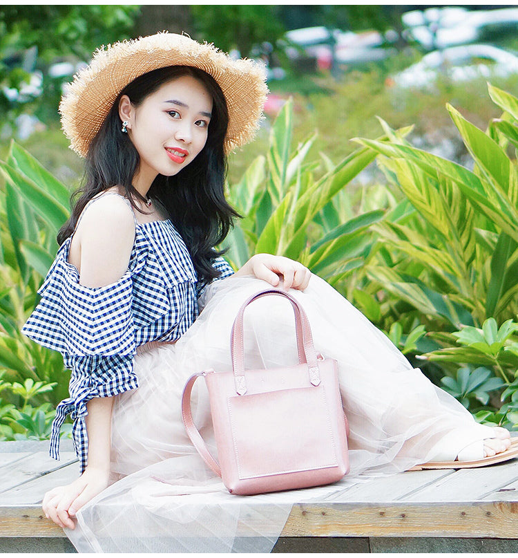 Leather Womens Small Tote Bag Handbag Shoulder Bag For Women