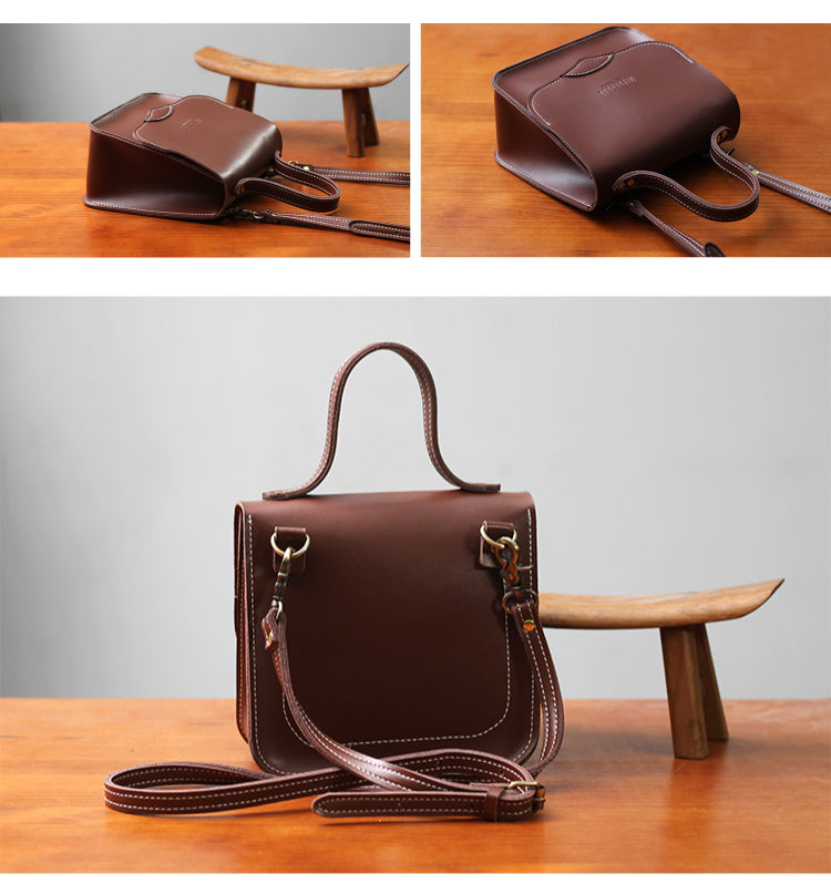 Stylish LEATHER WOMEN Square Handbag SHOULDER BAG Crossbody Purse FOR