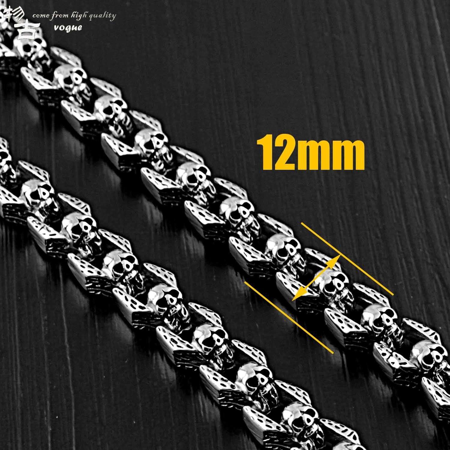 SOLID STAINLESS STEEL Biker Skull Wallet Chain Long Pants Chain jeans ...