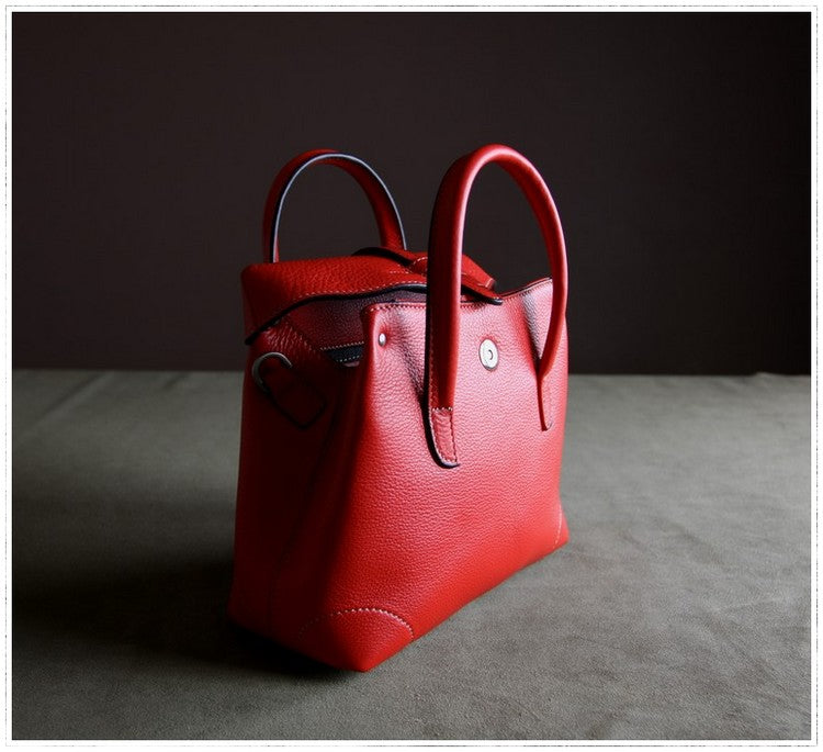 Small Womens Black Leather Handbag Purse Leather Navy Mini Shoulder Ba