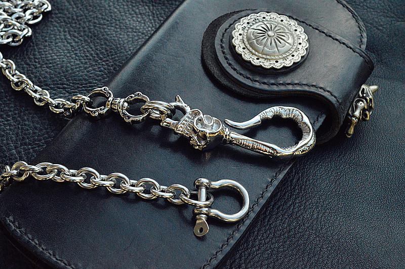 wallet chains for men Cool Punk Rock Skull Wallet Chains Biker Wallet ...