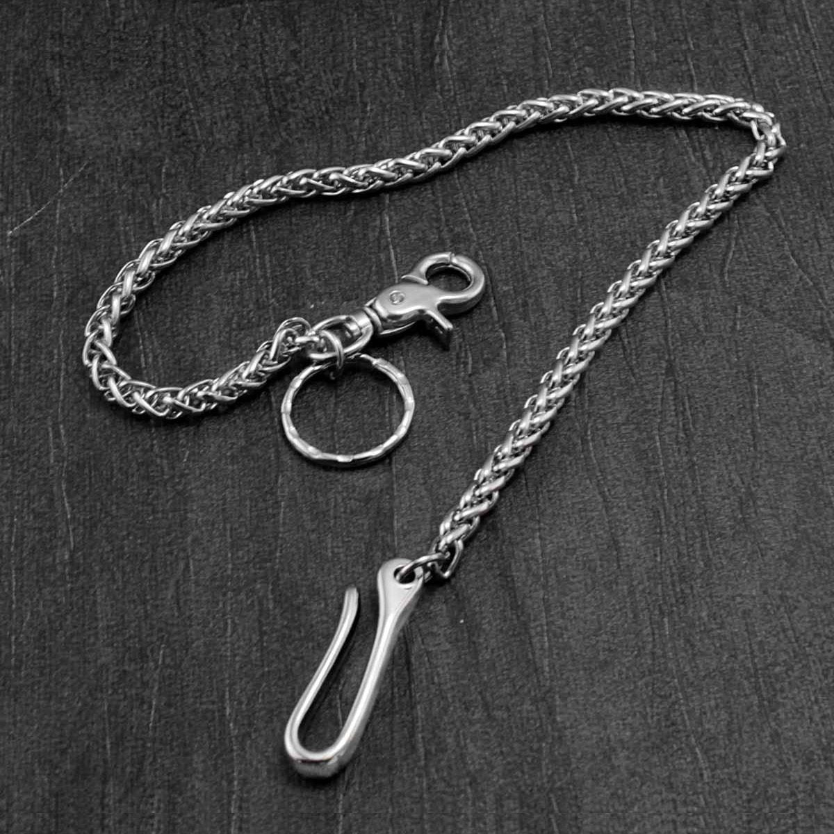 Solid Stainless Steel Wallet Chain Cool Punk Rock Biker Trucker Wallet ...