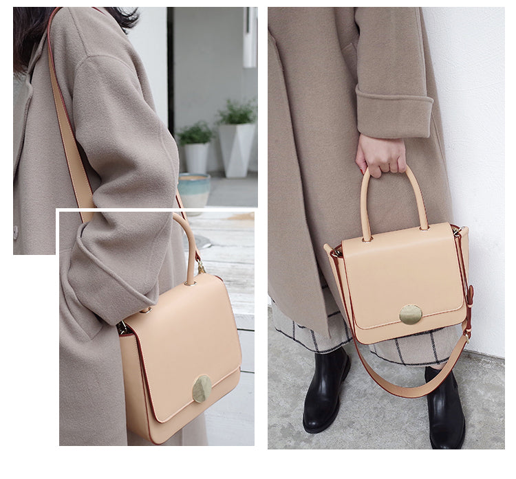 Stylish LEATHER WOMENs Square Handbags SHOULDER BAG Purse FOR WOMEN