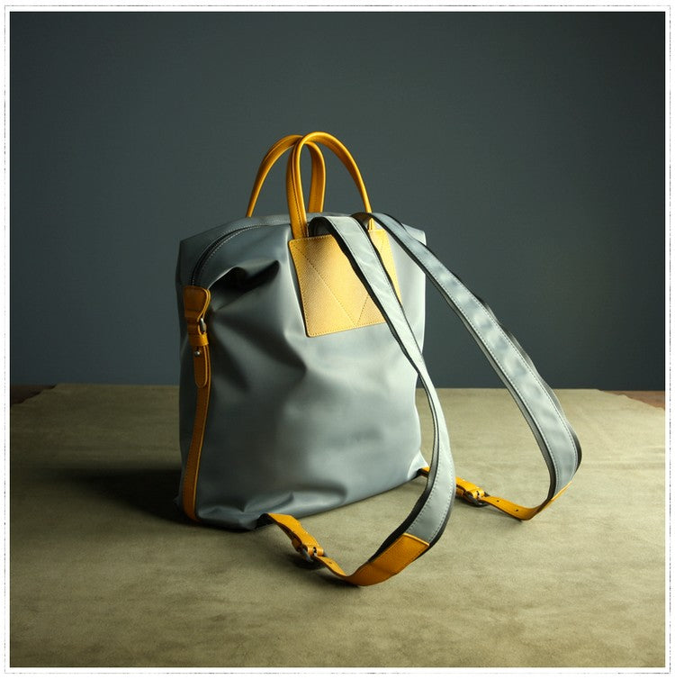 Womens Black Nylon Backpack Purse Best Satchel Backpack Nylon Leather