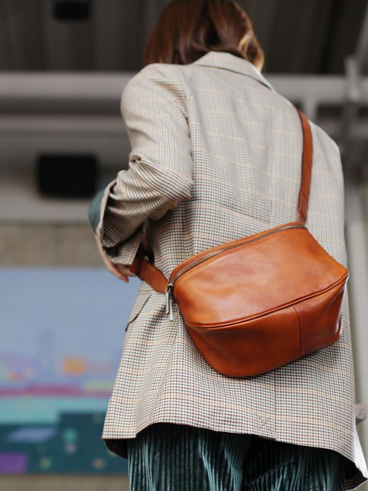 Stylish Womens Black Leather Small Satchel Shoulder Bag Zipper Square